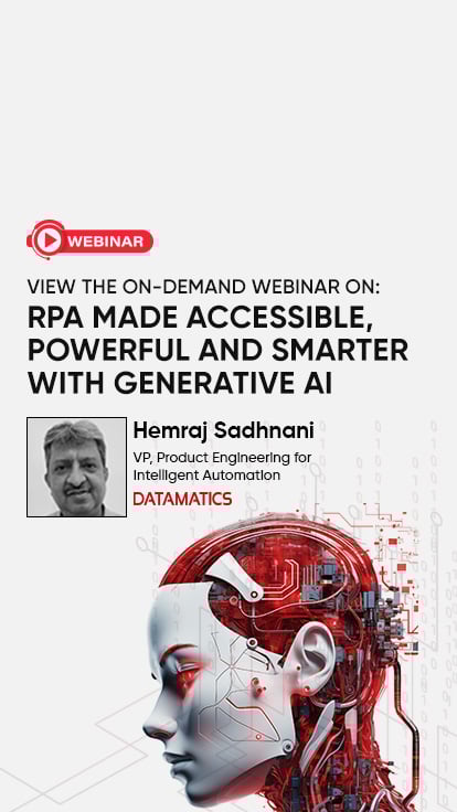 Generative AI in Robotic Process Automation (RPA) - On-demand Webinar