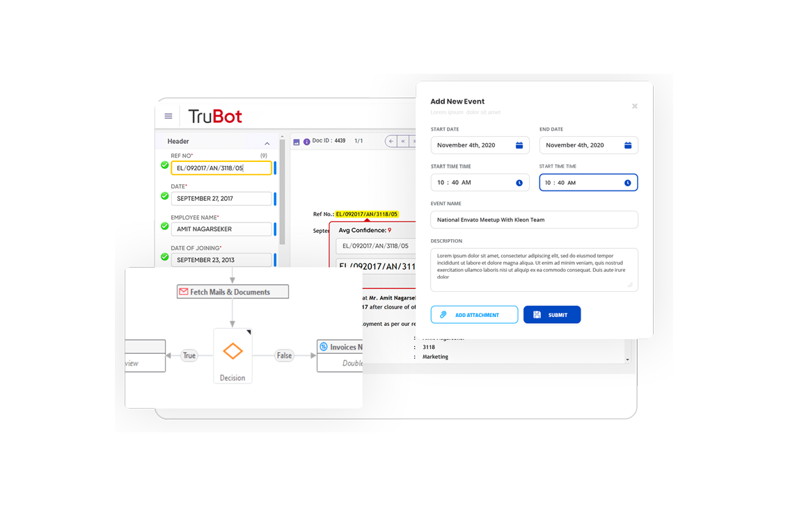 RPA Solution TruBot - Multi-Skilled RPA Bots Powered by GenAI & AI