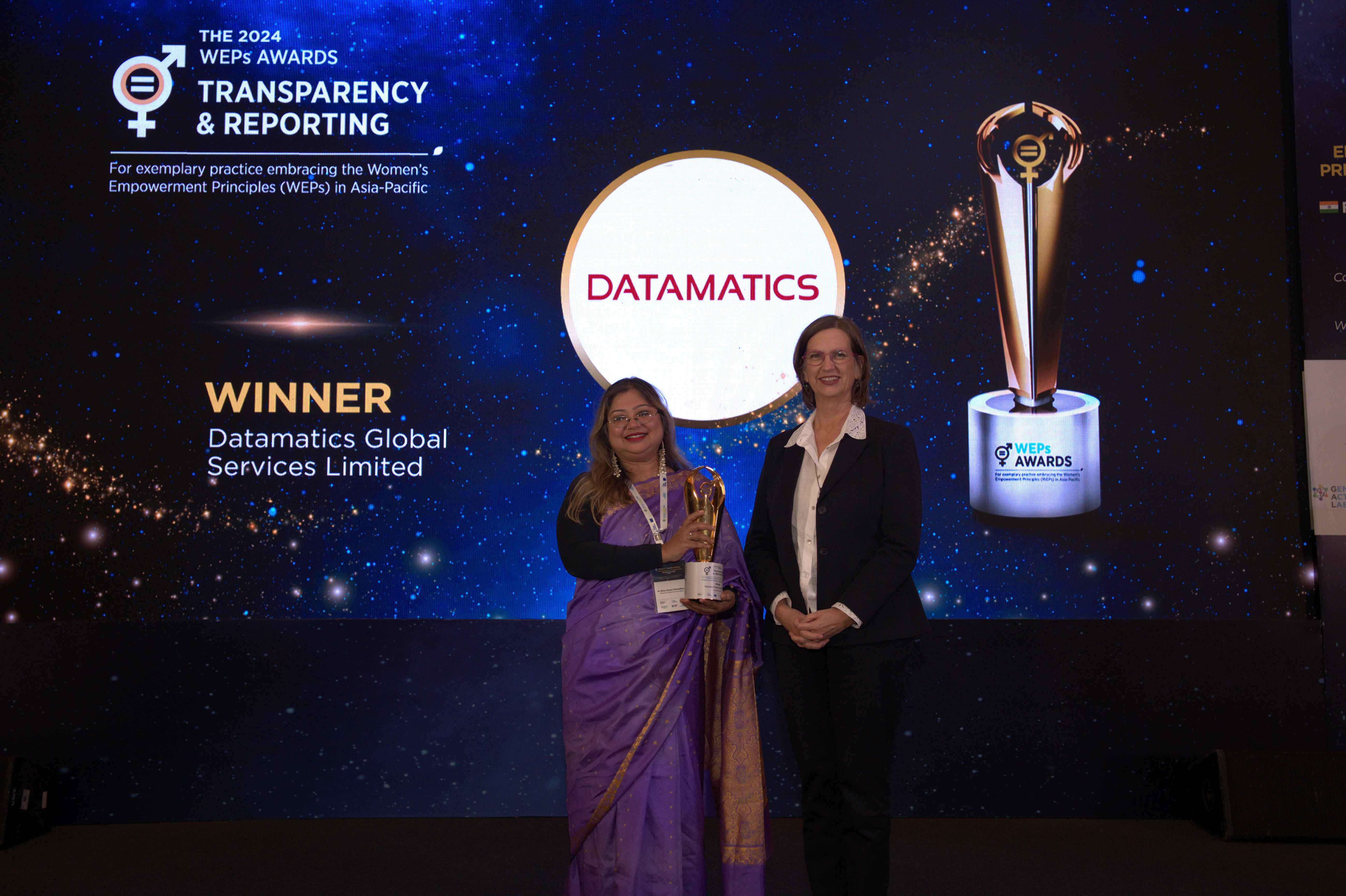 Datamatics Wins Prestigious UN Women India, Women Empowerment Principles (WEPs) Award for ...