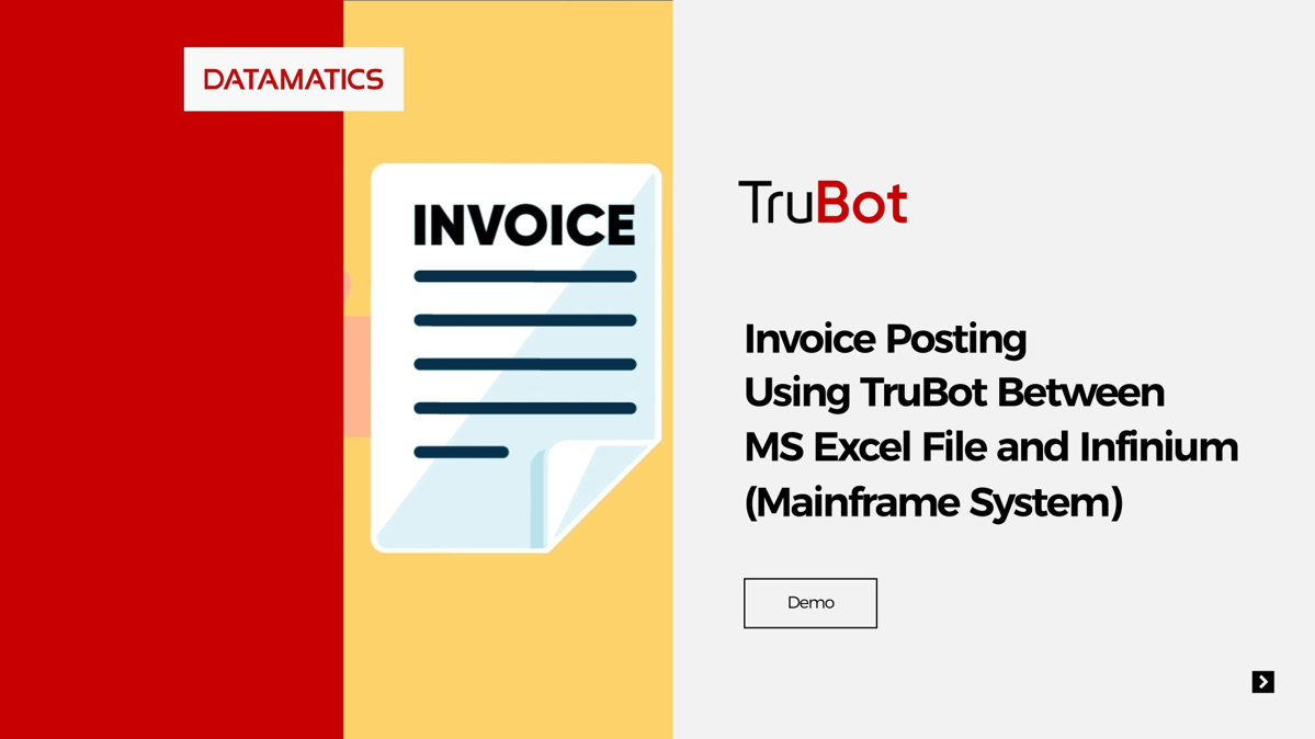 Mainframe Automation Using RPA - Excel to Infinium Invoice Posting